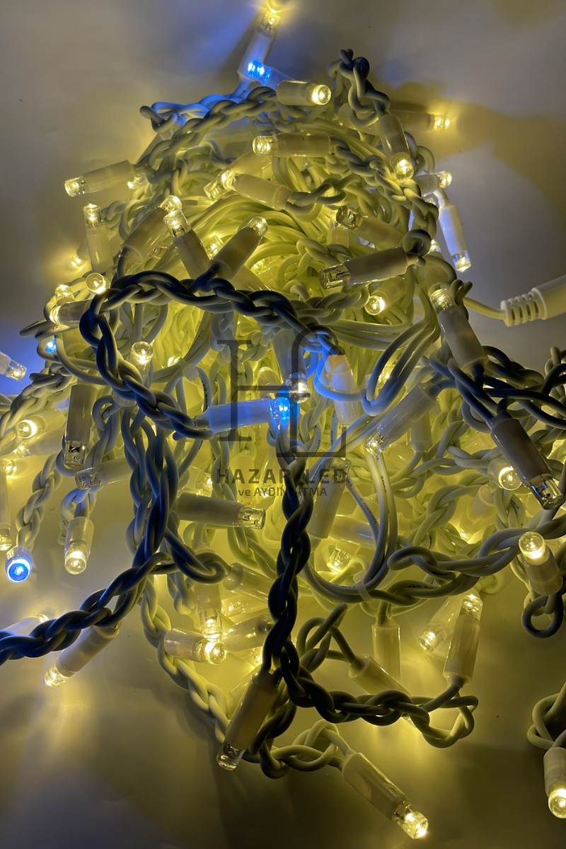 3X1 Metre Perde Led Gün Işığı Beyaz Flaşlı 108 Ledli Eklenebilir IP65 ...